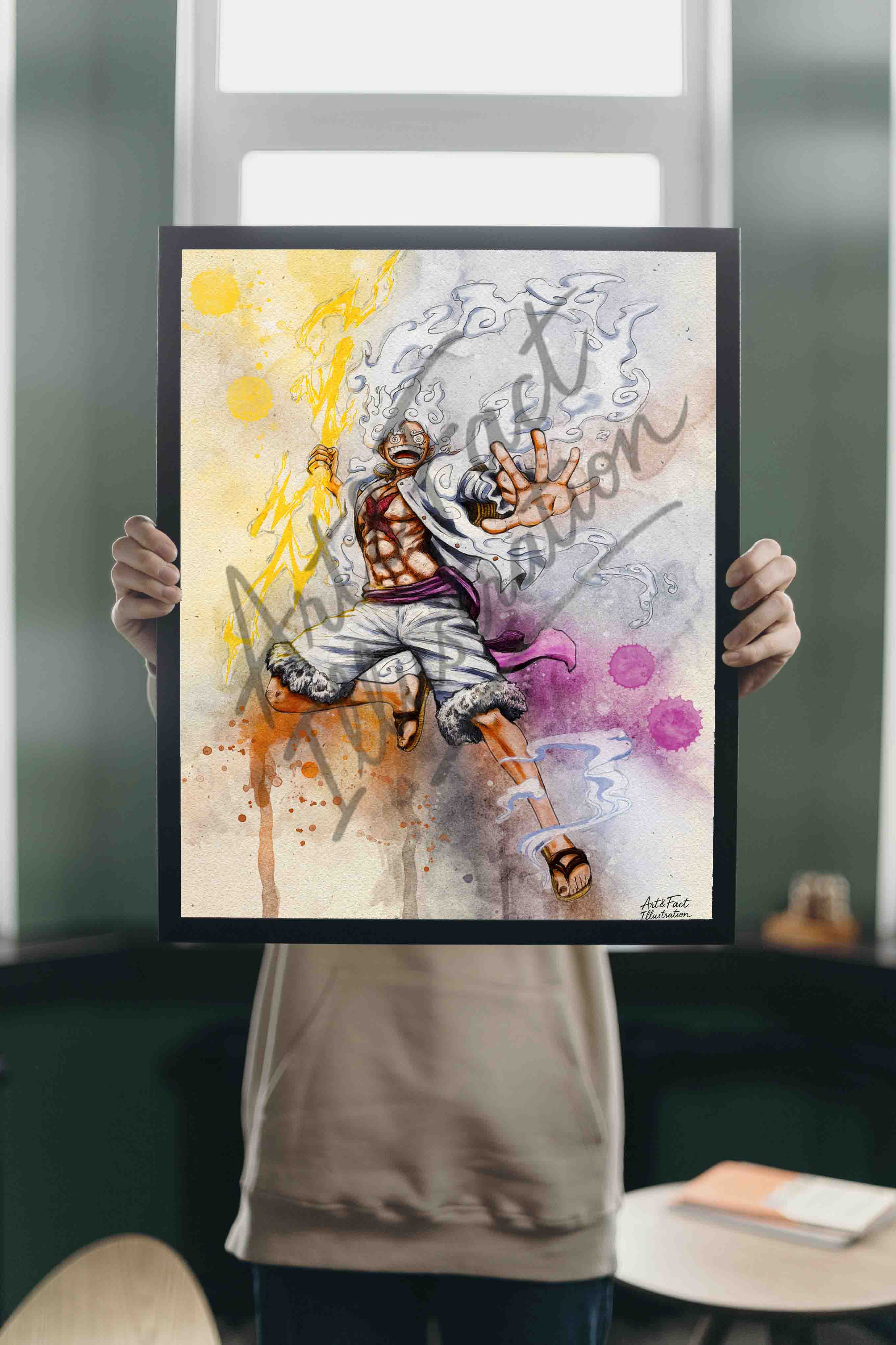 Luffy Gear 5 / Luffy Evolution / One Piece / Manga poster / Série Anim ...